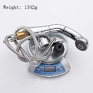 Mixer Tap Modern Bathroom Bath Shower Faucet Basin Pull Out Adjustment Dual Sprayer Tap Kitchen Sink Rotation Nozzle Cold Hot Mixer Tap Deck Bathtub Shower Water Faucet