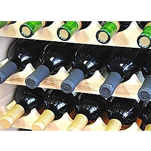 sfDisplay.com,LLC. Modular Wine Rack Beechwood 32-96 Bottle Capacity 8 Bottles Across up to 12 Rows Newest Improved Model (32 Bottles - 4 Rows)
