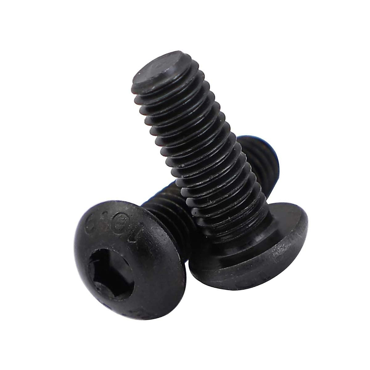 NGe M6x8mm Button Head Socket Cap Screws,Alloy Steel, Fully Threaded,Allen Hex Drive(M6x8,50Pcs)