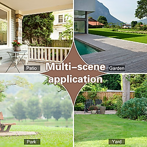 KINBOR BABY Outdoor Bench Wooden Garden Seat - 55” Patio Rustic 2-Person Wagon Wheel Furniture (Style 1)