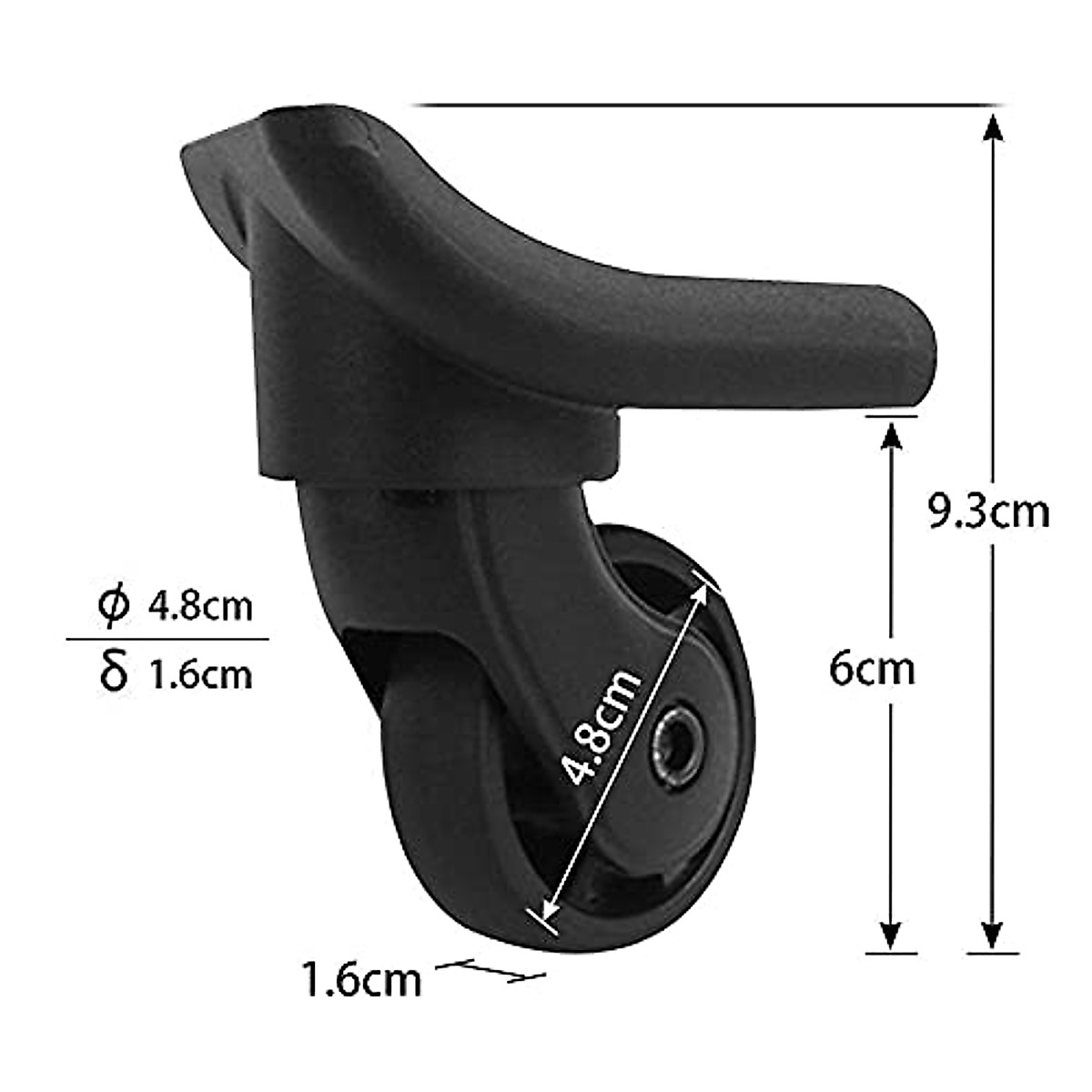 Zoofen Replacement Luggage Wheel Suitcase Repair Spinner Wheels Luggage Accessories (W149)