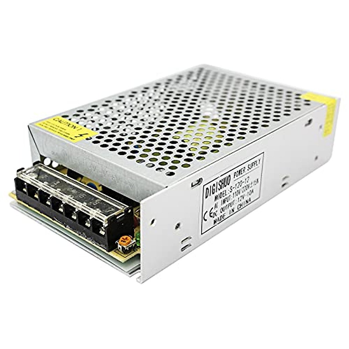 DIGISHUO DC 12V 10A 120W Power Supply Adapter Transformer Switch AC 110V/220V to DC 12V 10Amp Switching Converter LED Driver for LED Strip Light | CCTV| Camera Security System| 3D Printer