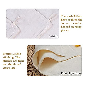 Ecosilky 3-Pack Organic Washcloth, 100% Raw Mulberry Silk, Natural, No Dyeing, Free-Chemical, Soft Face Towel , Fast Drying, Extra Absorbent,13" x 13"