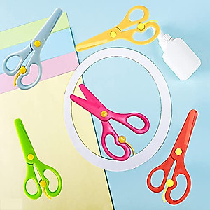15 Pack Preschool Training Scissors,Children Plastic Safety Scissors,Toddler Learning Scissor for Cutting Paper Craft Supplies