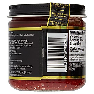 Better Than Bouillon Chili Base, Made from Select Roasted Chili Peppers & Spices, Blendable Base for Added Flavor, 8-Ounce Jar (Pack of 1)