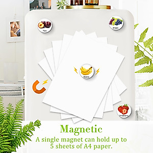 MORCART Fridge Magnets, 16PCS Food Fruit Magnets for Refrigerator Locker Whiteboard Decorative Magnetic Board Cabinets Classroom Office Cubicle School