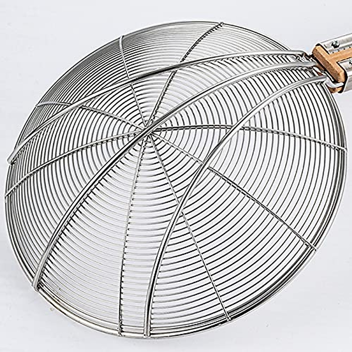 TEMKIN Chip Basket Large Stainless Steel Frying Basket with Long Handle and Bold Commercial French Fries Basket Household Fried Food Filter Kitchen Cooking Tools Basket