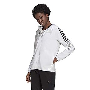 adidas womens Tiro 21 Windbreaker White Large