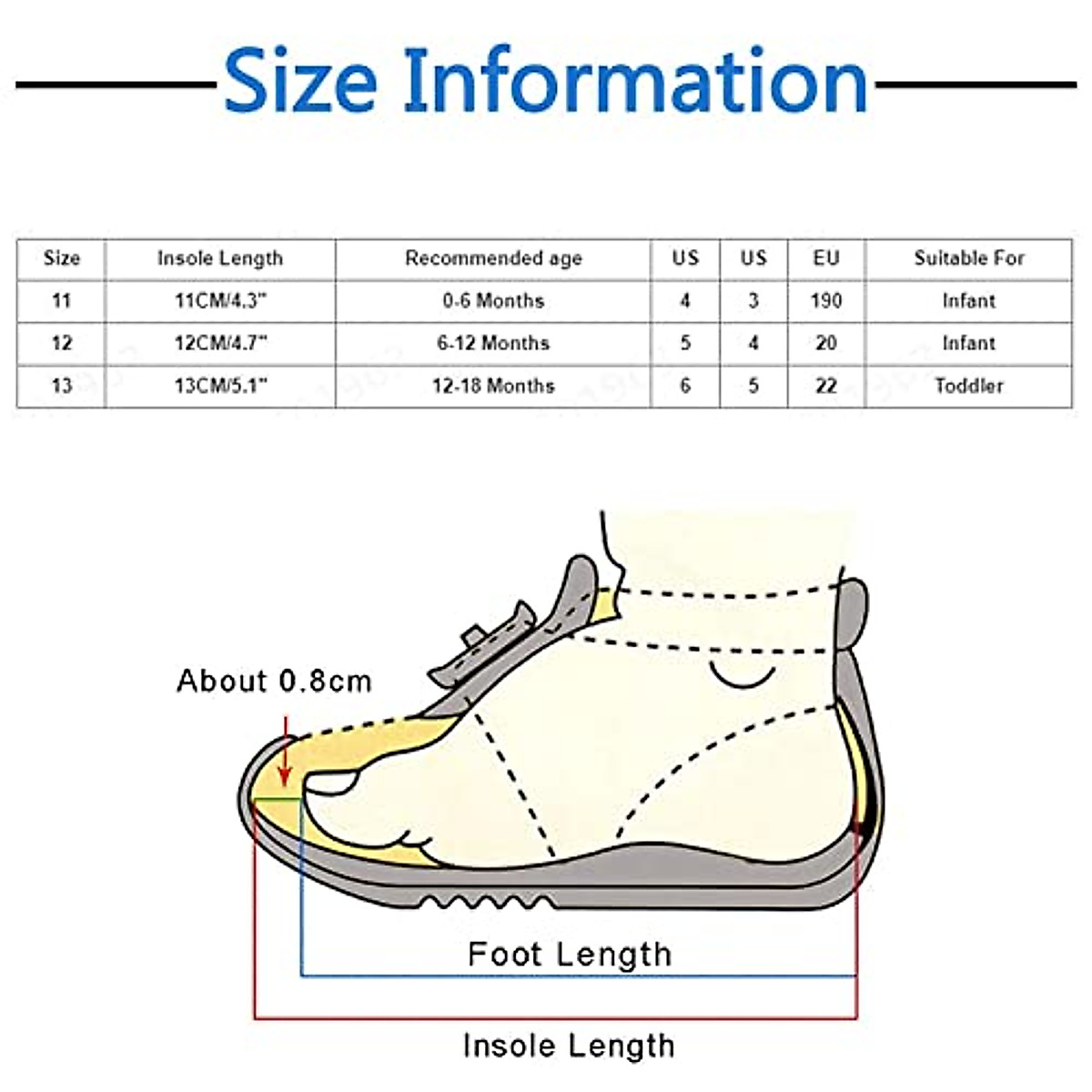 Lykmera Spring Autumn Children Baby Toddler Shoes Girls Round Toe Lightweight Comfortable Solid Hook Loop Walking Shoes (Gold, 12-18 Months)