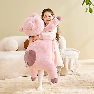 IKASA Giant Pig Stuffed Animal Plush Toy,30 Inches Large Toys Gifts for Kids Girls Boys Girlfriend Children