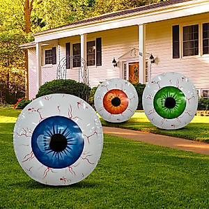 IAMAGOODLADY Halloween Decor Scary,Halloween Inflatables Eyeball Decorations Eyeballs Indoor Outdoor and Garden Halloween Decors Under Overstock Items Clearance Prime Scary Party Supplies