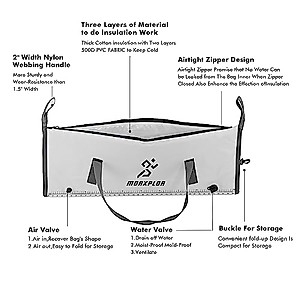 MORXPLOR Insulated Fish Cooler Bag for Fishing 41x17In 50x20In 60x24In,Insulated Fish Kill Bag with Easy Grip Carry Handles and Carry Pack,Large Leakproof Fish Bag Cooler