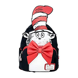 Loungefly Dr Seuss Cat in the Hat Cosplay Womens Double Strap Shoulder Bag Purse