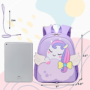 Jumpopack Unicorn Backpack for Girls Toddler Backpack for Girls Preschool Backpack Kids' Backpacks Small Mini Toddler Backpack Toddler Bookbag