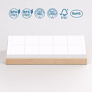 Methdic Shipping Labels 2"×4" 500 Labels Sticker Paper for Laser/Ink Jet Printer Mailing Labels 8.5"*11" White 10 per Sheet