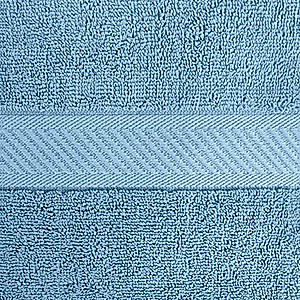 Utopia Towels [6 Pack Bath Towel Set, 100% Ring Spun Cotton (24 x 48 Inches) Medium Lightweight and Highly Absorbent Quick Drying Towels, Premium Towels for Hotel, Spa and Bathroom (Sky Blue)