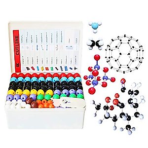 LINKTOR Chemistry Molecular Model Kit (444 Pieces), Student or Teacher Set for Organic and Inorganic Chemistry Learning, Motivate Enthusiasm for Learning and Raising Space Imagination, A Fullerene Set