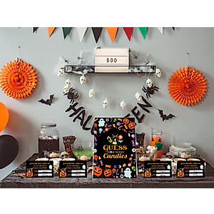 FaCraft Halloween Guess How Many Candies Games,36pcs Candies Guessing Game Cards Halloween Party Game for Kids Adults Halloween Guessing Candy Jar Card Ticket Birthday Halloween Party Favor Supplies