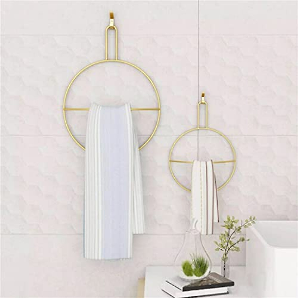 FCMLD Towel Racks Over Door Bath Kitchen Towel Rack Bar Hanging Holder Bathroom Kitchen Cabinet Shelf Racks (Color : D, Size : 20 * 28CM)