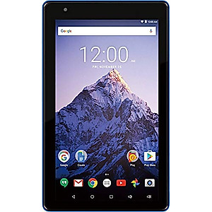 RCA Voyager 7 Inch 16GB Tablet with Keyboard Case and Android OS, Blue