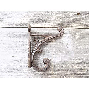 8 Rustic Entryway Hooks Coat Hooks Wall Mounted Double Vintage Looking Coat Hangers Pack of 8