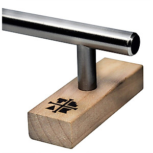 Teak Tuning Round Fingerboard Rail - Standard Edition - Silver Colorway - 10" Long, 1.75" Tall - Prolific Series