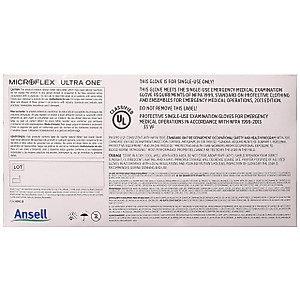 Ultra One® Powder Free, Latex Extended Cuff Examination Gloves - Large