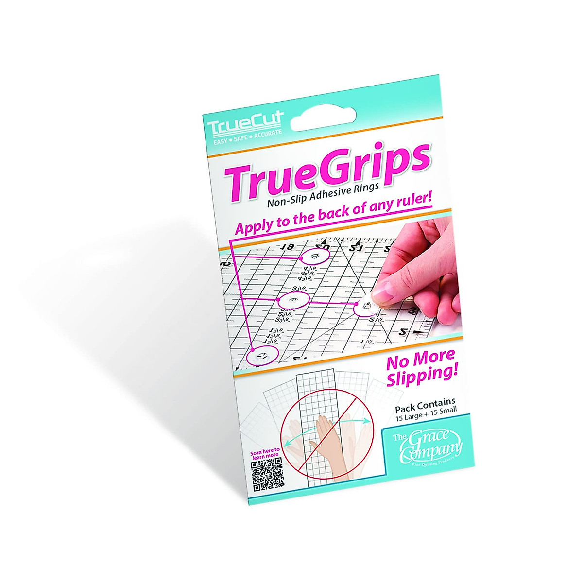 Crafters Workshop TrueCut Non-Slip Ruler Grips, 30/Pkg