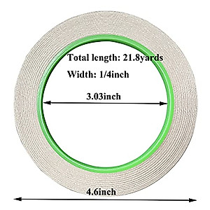 2pcs Copper Tape with Double-Sided Conductive Copper Foil Tape Self Adhesive EMI Shielding Stained Glass Supplies Soldering Electrical Repairs Paper Circuits Grounding, 1/4inch
