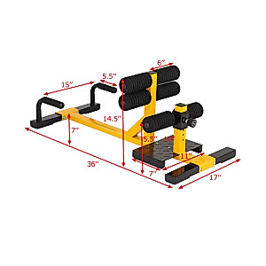 Goplus 3-in-1 Multifunctional Squat Machine Deep Sissy Squat & Leg Exercise Squat for Home Gym Fitness Equipment