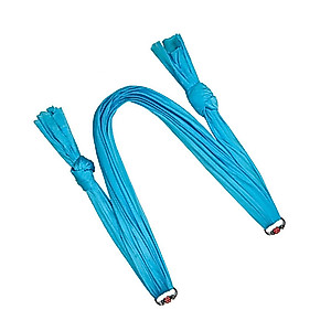 Aerial Yoga Hammock, 2.8x1m/9.2x3.3ft Durable Elastic 2.8M Pilates Swing Fitness Training Accessory Sky Blue Set Antigravity Inversion Exercises Improved Flexibility & Core Strength - Extension