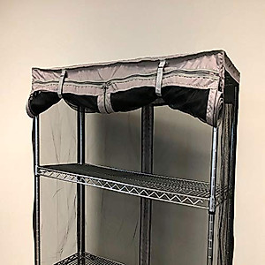 Formosa Covers Storage Shelving Unit Cover fits Racks 48" Wx18 Dx72 H Netting (Cover only)