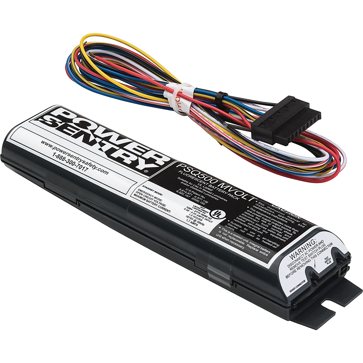 Lithonia Lighting PSQ500QD MVOLT M12 Power Sentry Quick Disconnect Emergency Fluorescent Battery Pack, 500LM