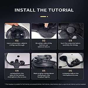 Martian Motocycle Helmet Bluetooth 5.1 Headset Wireless IP67 Waterproof Motoriding, Biking & Skiiing/BlueT-S2 /1000M Intercom/2 in 1 Microphone/2 Riders Intercom/