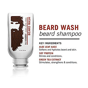 Billy Jealousy Beard Wash Hydrating Mens Beard Shampoo 8 Fl Oz (Pack of 1)