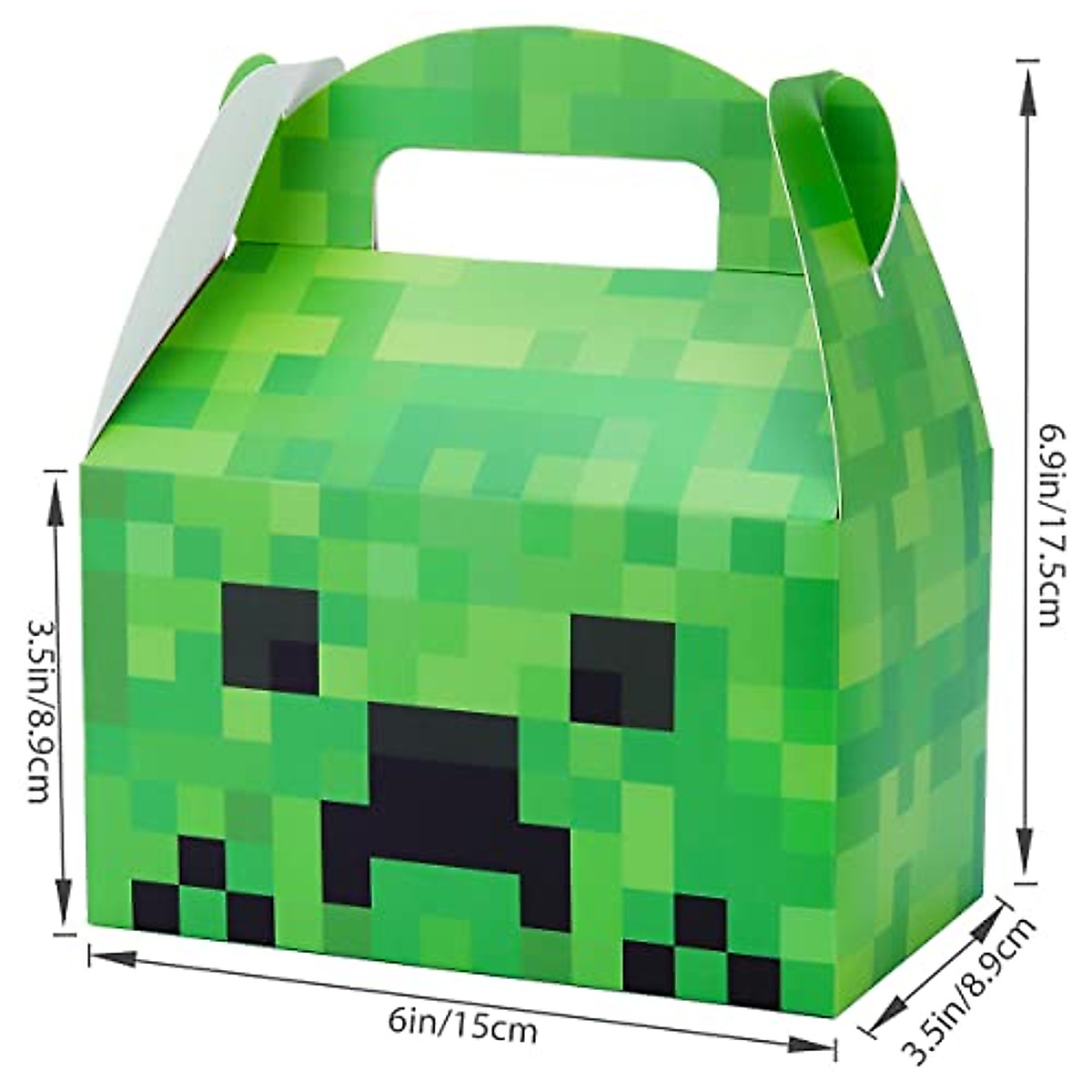 Leyzan Birthday Party Supplies 24 PCS Treat Boxes Party Favor Thickened Paper Candy Goodie Gift Bags for Game Parties Decorations