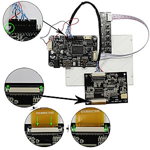 VSDISPLAY 5" ZJ050NA-08C 5 inch 640X480 LCD Screen Work with HD-MI LCD Controller Driver Board VS-N5V3.1 AT050TN22 Replacement Screen