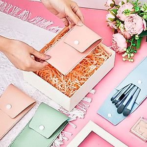 Zhehao 8 Sets Travel Makeup Brush Set Brushes Bag Bridesmaid Gift Foundation Brush with Travel Makeup Bag for Wedding Bridal Shower Favors Bachelorette Party Gift