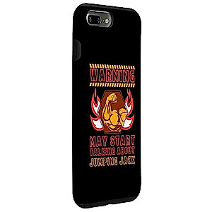 iPhone 7 Plus/8 Plus Jumping Jack Funny Workout Humor Gym Fitness Health Case