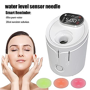 RKXKJ Face Mask Maker Machine, Natural Fruit Vegetable Mask Maker, Intelligent Voice Prompt, Temperature Control PTC Heating Device, Water Level Sensor Needle, Large Display, for Eye, Hand, Neck