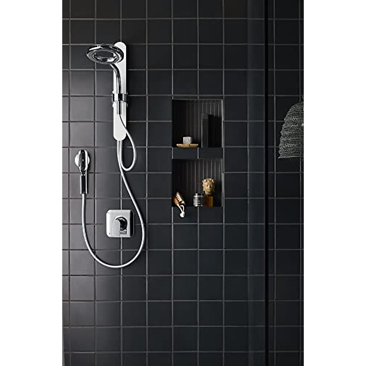 Moen N207C0BL Spa Shower including Rainshower, Handshower and Magnetic Dock, Matte Black