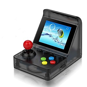 Handheld Game Console, Retro Arcade Mini Game Console for Game Player with 3 Inch 512 Games 32 Bit Portable Game Console,Birthday Gift for Children (Black)