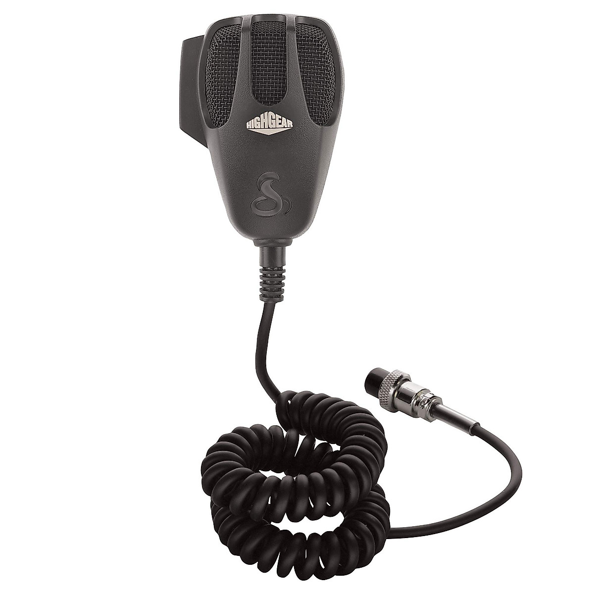 Cobra HG M77 Premium Replacement Noise Canceling CB Microphone (Black) – 4 Pin Connector, 9 Foot Cord, Heavy Duty ABS Shell, Wire Mesh Grille, Left Side Push To Talk, Chrome Connector