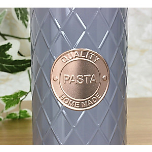 32cm Grey & Kitchen Pasta Storage Canister Spaghetti Jar (Color : Onecolor)
