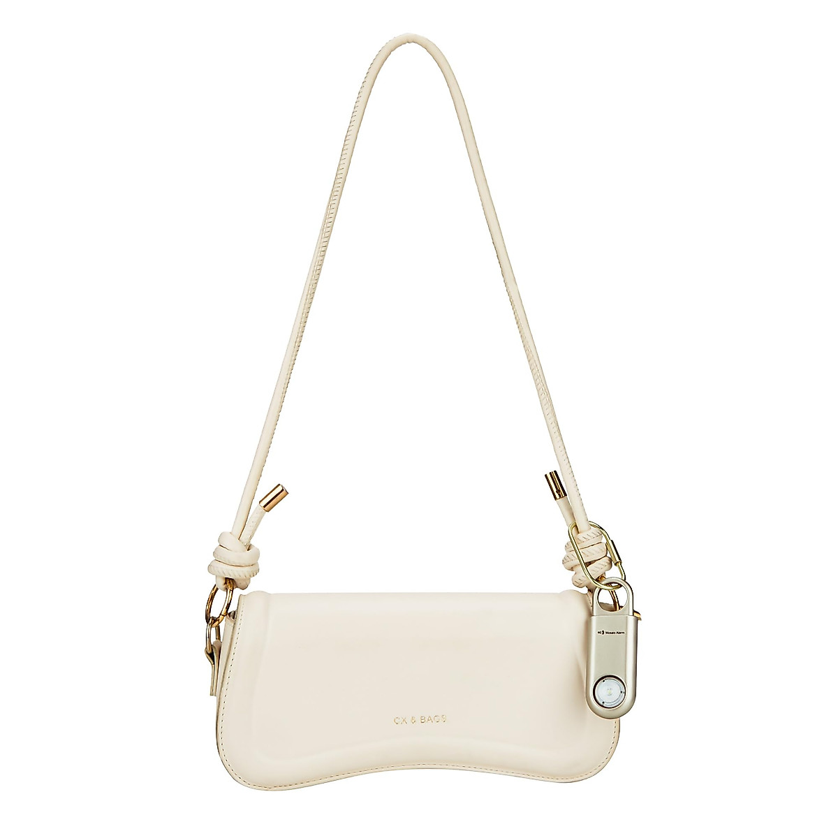 130dB Personal Safety Alarm Strobe Light. Loud Sound Keychain Siren with Carabiner for Women, School Children, Night Runners, Hiking. Bear Alarm Deterrent. SOS Emergency Self Defense Alerts. Gold