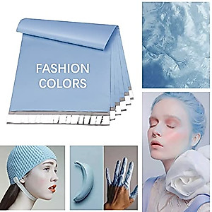Metronic Poly Mailers 10x13 100 Pcs | Medium Size Shipping Bags for Clothing | Large Poly Mailer Bags, Shipping Envelopes, Mailing Bags for Small Business ,Waterproof and Tear-Proof Poly Bags Blue