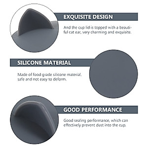 3pcs Cup Lid Silicone Lids for Cups Coffee Mug Lid Glass Coffee Tumbler Silicone Mug Cover Cup Seal Lid Glass Tea Cups Leak-proof Bottle Lid Wide Mouth Suction Bowl
