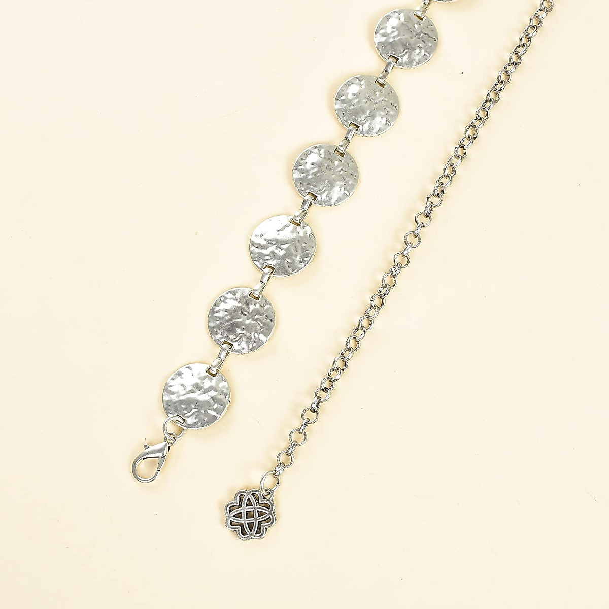 ILuvatar Womens Waist Chain Belts for Dresses Belly Chunky Chains with Metal Buckle Body Chain U30