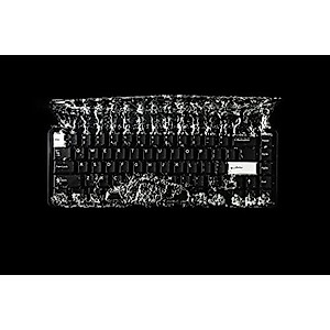 DROP DCX White-on-Black Keycap Set, Doubleshot ABS, Cherry MX Style Keyboard Compatible with 60%, 65%, 75%, TKL, WKL, Full-Size, 1800 layouts and More (White-on-Black)