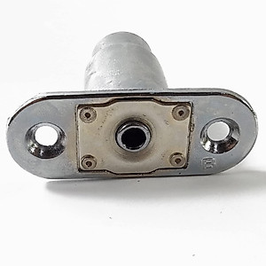 GXXMEI 4PCS Drawer Desk Wardrobe Cabinet Push Plunger Lock with 1pc Slotted Screwdriver, 3/4" Cylinder Diameter 7/8" Cylinder Length, Zinc Alloy Chrome Finish, Keyed Alike